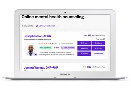 Sesame Care Reviews | Affordable telehealth and in-person care